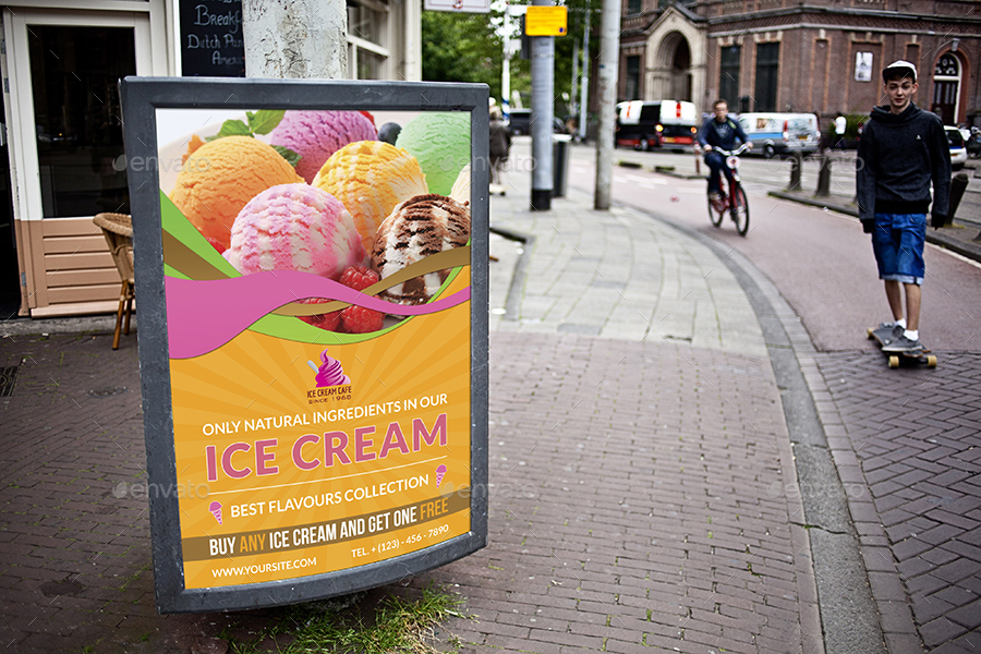 Ice Cream Advertising Bundle Vol.5, Print Templates | GraphicRiver