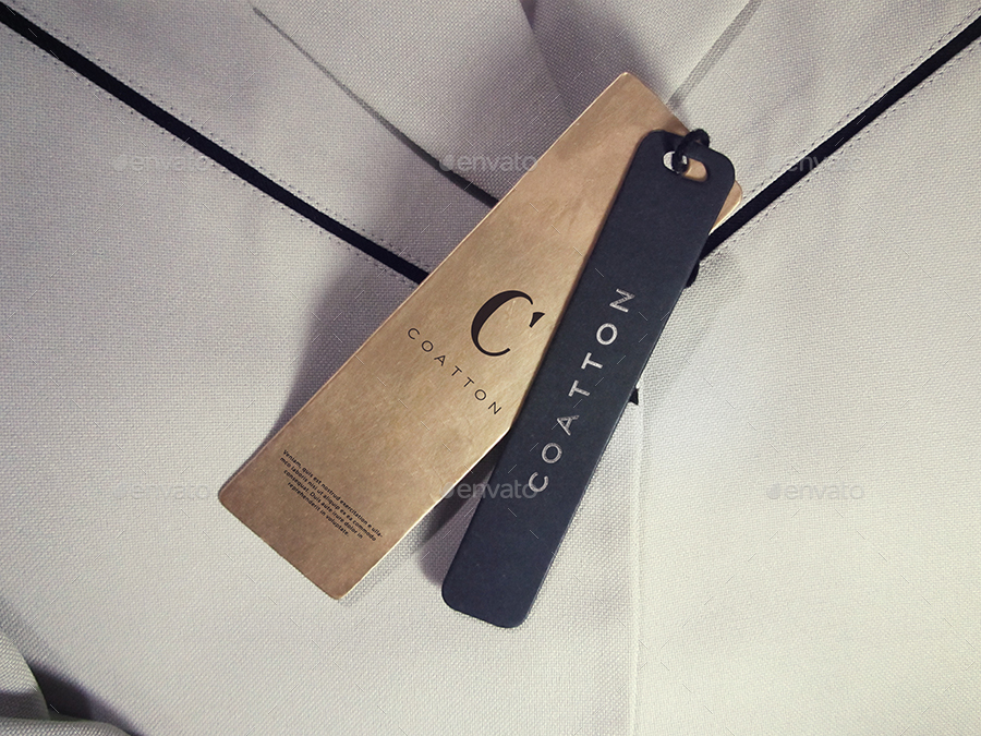 Mock-up: 010 (Coat Tags Labels) by ovaisabdi222 | GraphicRiver