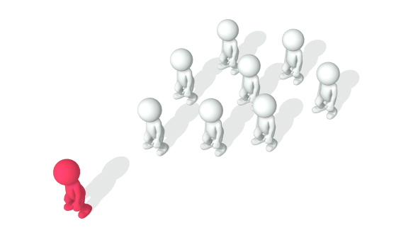 PoseMan - Red Leader Walking With Group, Motion Graphics | VideoHive