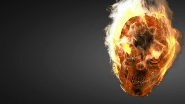 Burning Skull Motion Graphics Videohive