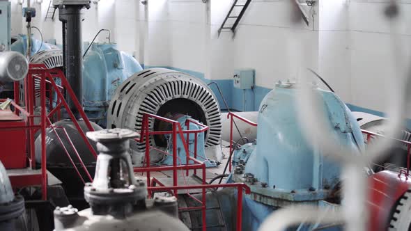 Equipment at Electric Pumping Station, Stock Footage | VideoHive
