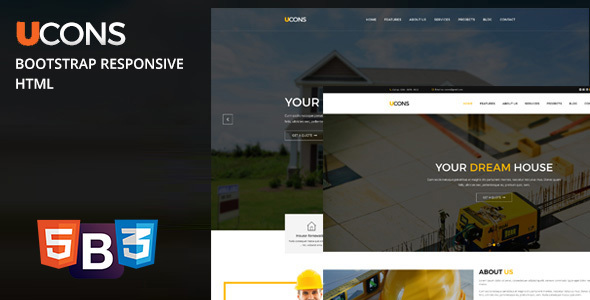 Ucons Construction, Building, Factory - Fully Bootstrap Responsive by ...