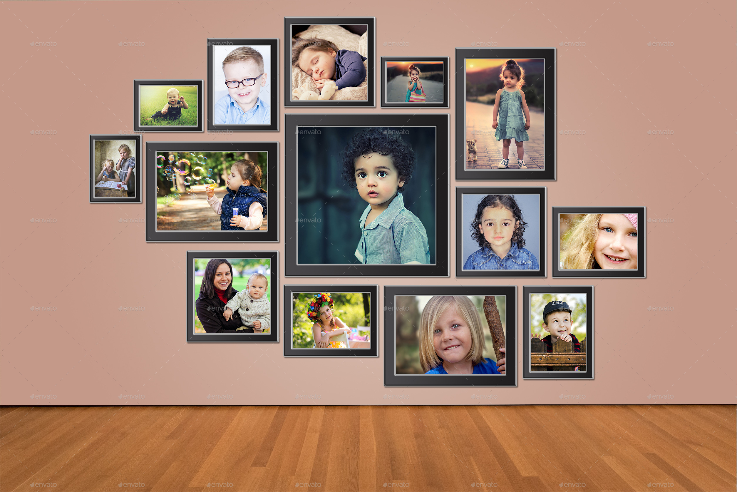 Wall Photo Collages, Graphics | GraphicRiver
