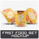Instant Food Packages Mock-Up Bundle, Graphics | GraphicRiver