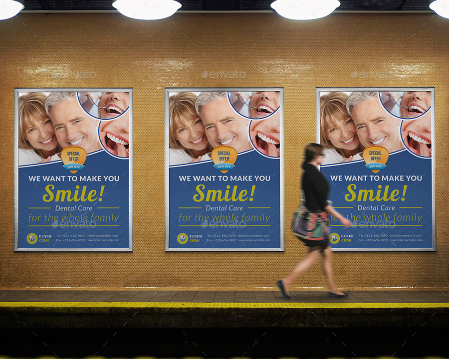 Dental Clinic Advertising Bundle, Print Templates | GraphicRiver