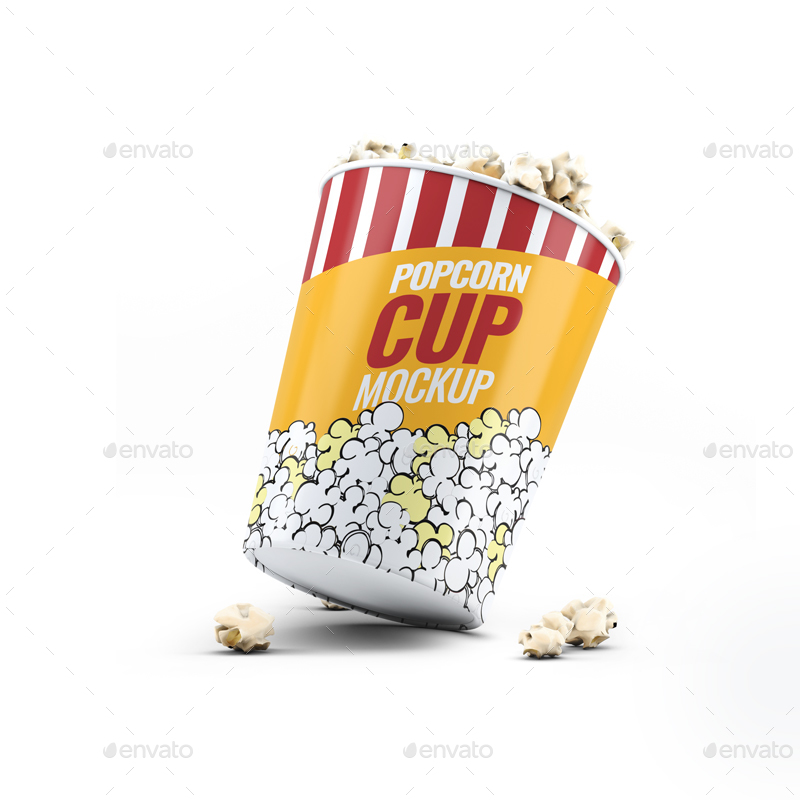 Popcorn Bucket & Cup Mock-Up, Graphics | GraphicRiver