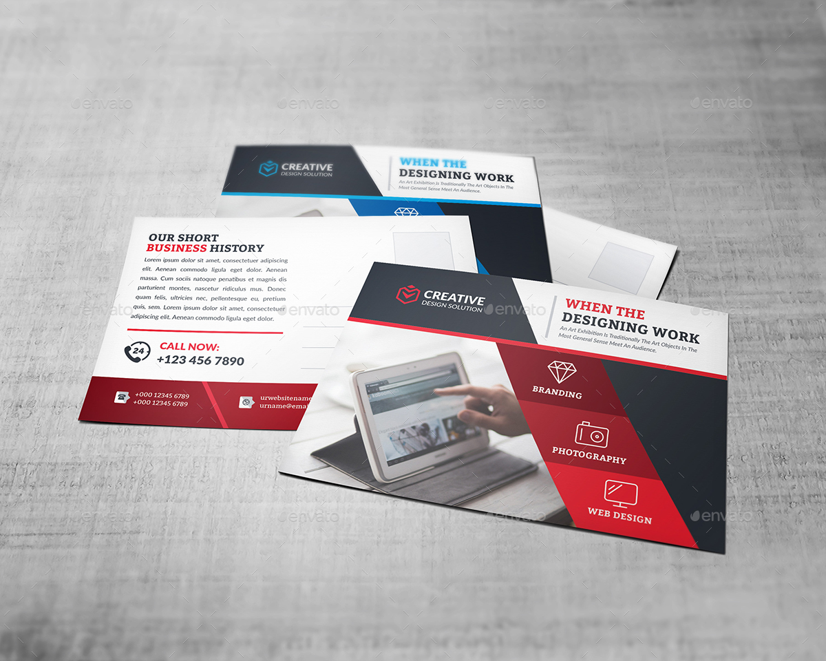 Postcard Bundle 2 in 1, Print Templates | GraphicRiver