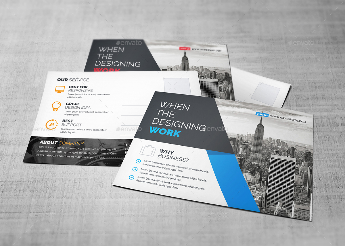 Corporate Postcard, Print Templates | GraphicRiver