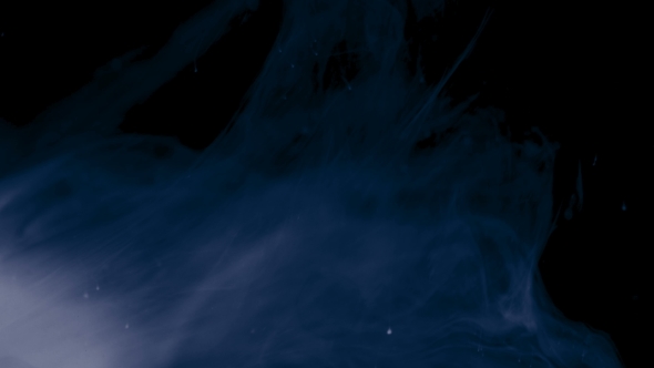 White Ink And Particles Slowly Floating Like Smoke, Stock Footage ...