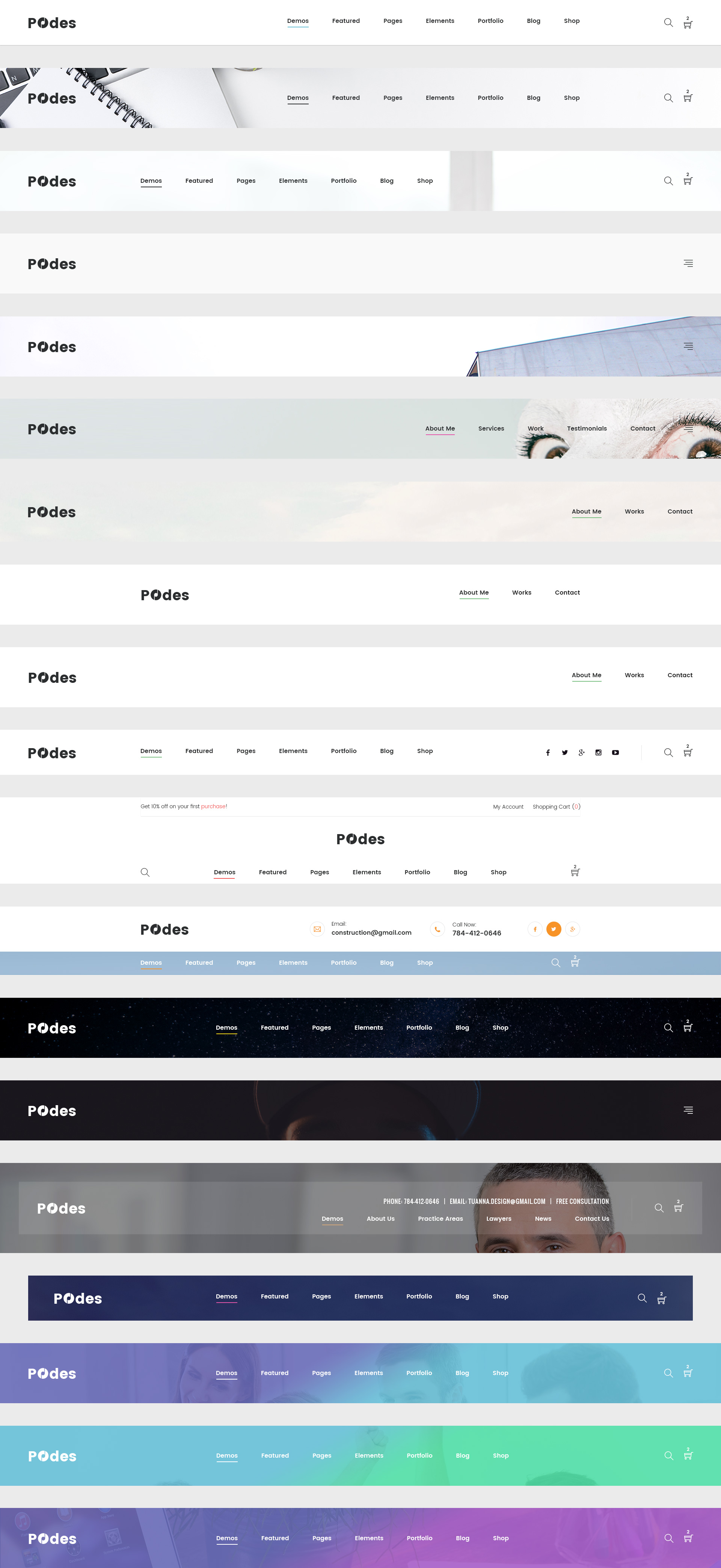 Podes | Responsive Multi-Purpose PSD Template by Leonard_Design ...
