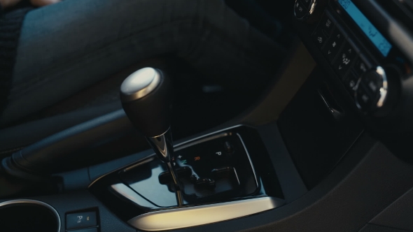 Automatic Transmission Shifting From D (Drive) To P (Parking), Stock ...