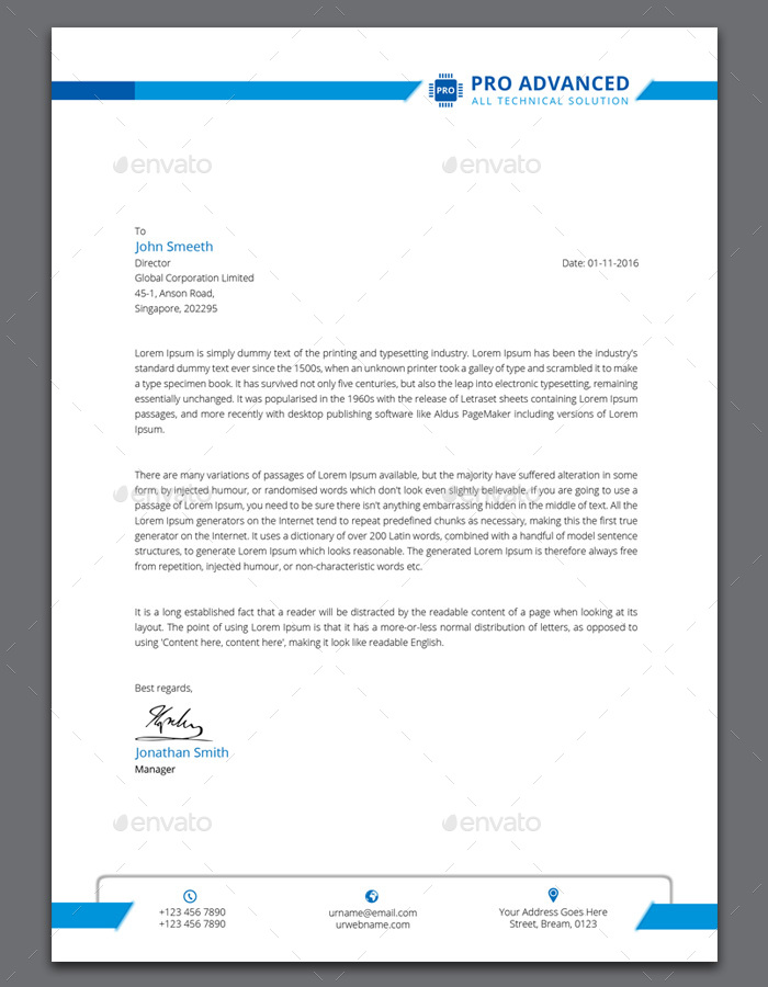 Letterhead, Print Templates | GraphicRiver