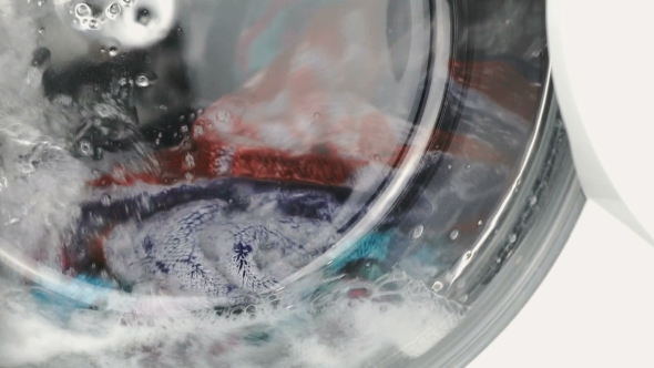Process Of Working Of Washing Machine., Stock Footage | VideoHive