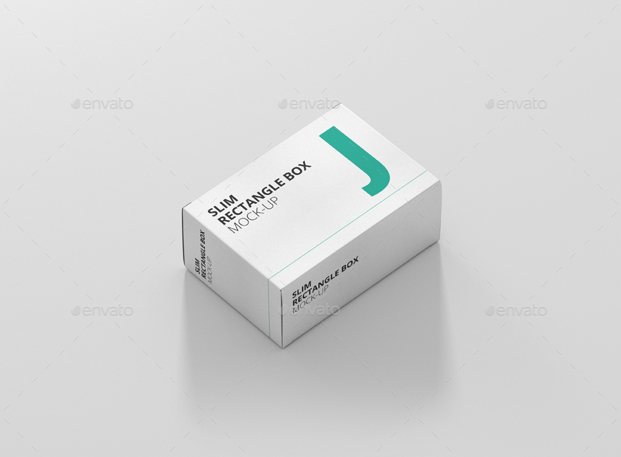 Package Box Mockup - Slim Rectangle, Graphics | GraphicRiver