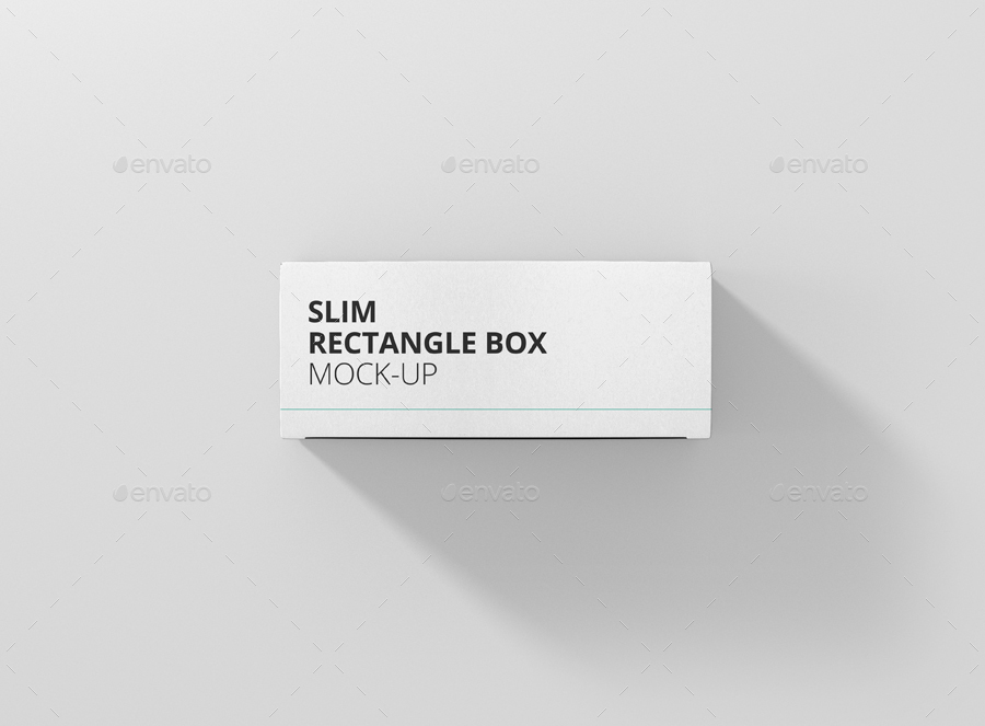 Package Box Mockup - Slim Rectangle, Graphics | GraphicRiver