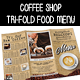 Coffee Shop Tri-fold Menu, Print Templates | GraphicRiver