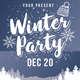Winter Party Flyer, Print Templates | GraphicRiver