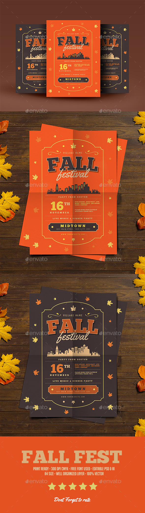 Fall Festival Flyer by guper | GraphicRiver