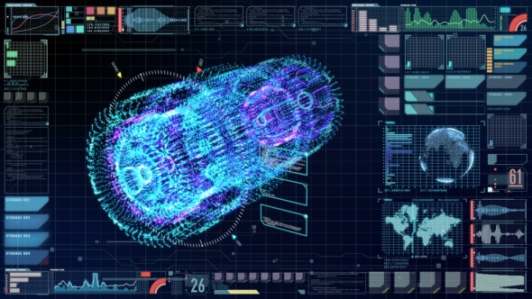 Hi Tech User Interface Head Up Display, Motion Graphics | VideoHive