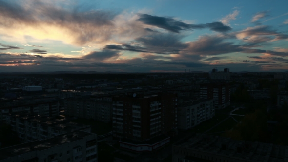 A Beautiful Sunset Over The City, Stock Footage | VideoHive