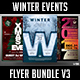 Winter Events Flyer Bundle V3 by lou606 | GraphicRiver