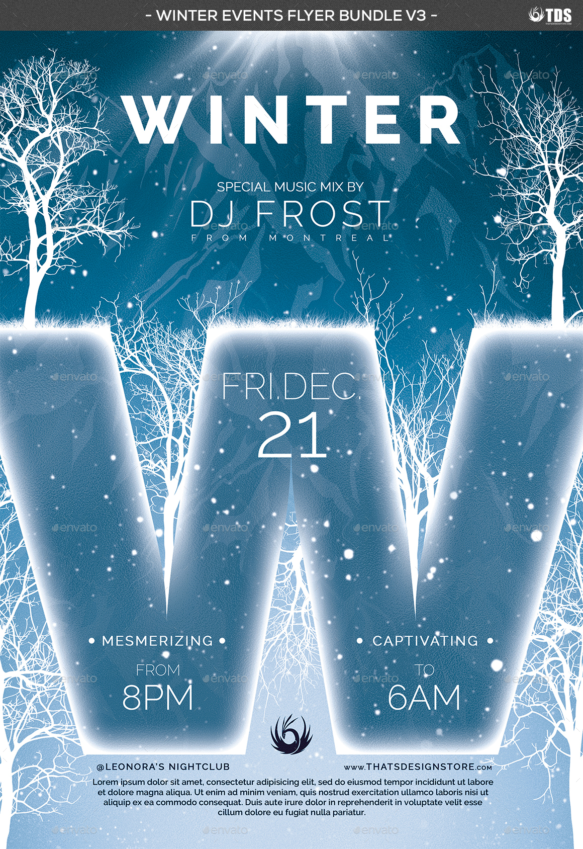 Winter Events Flyer Bundle V3 by lou606 | GraphicRiver