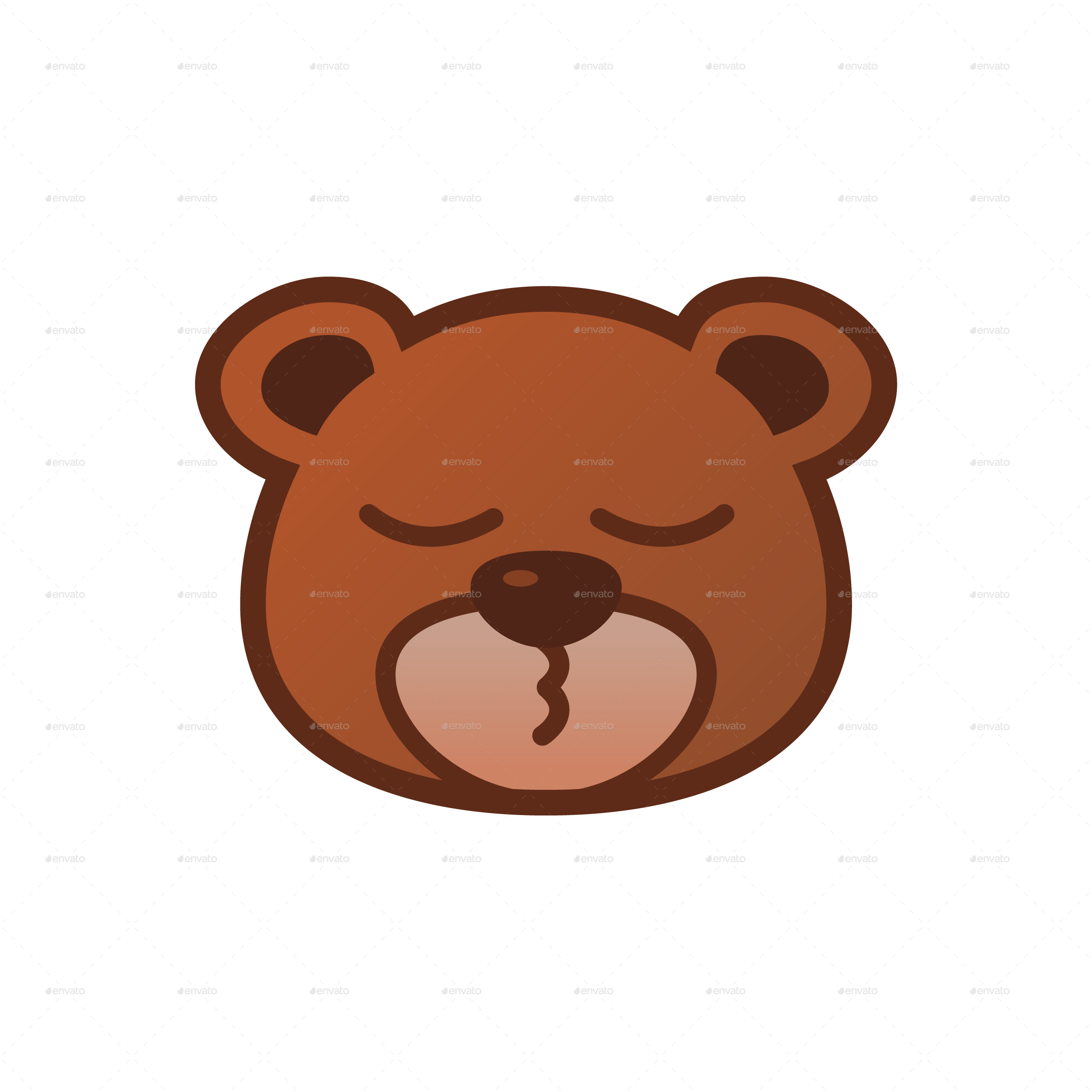 Bear Emoticon, Icons | GraphicRiver