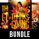 Thanksgiving Flyer Bundle, Print Templates | GraphicRiver