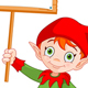 Christmas Elf with Sign, Vectors | GraphicRiver