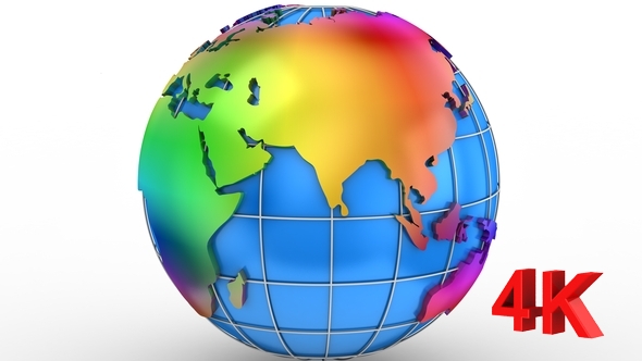 Rotating of Earth, Motion Graphics | VideoHive