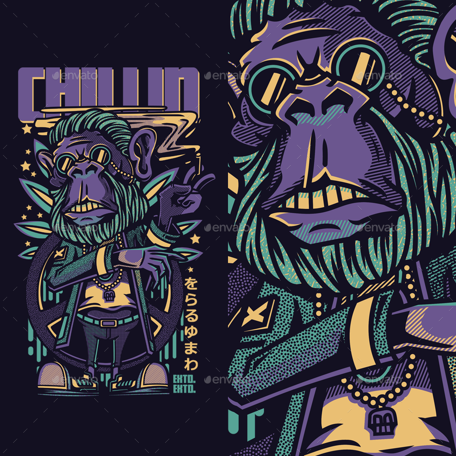 Chillin T-Shirt Design, T-Shirts | GraphicRiver