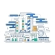 Factory - Line Design Composition, Vectors | GraphicRiver