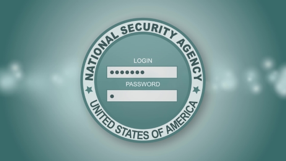 NSA Computer Interface. Simulated Computer Monitor National Security ...
