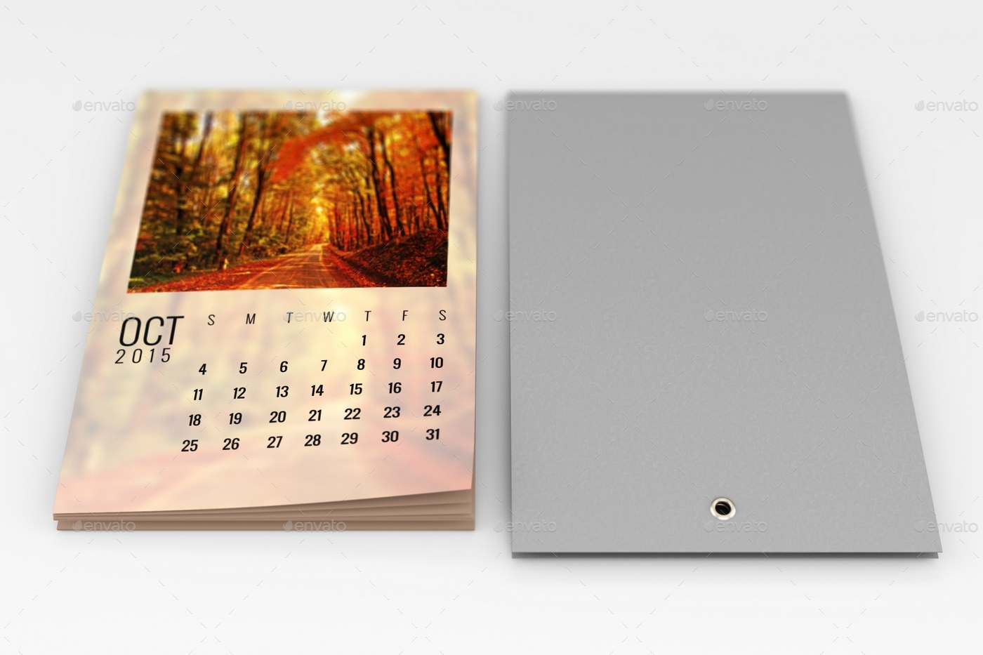 Desk Calendar Mock-Up 2, Graphics | GraphicRiver