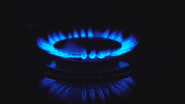 Blue Gas Flame in, Stock Footage | VideoHive