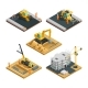 Construction Isometric Composition Set, Vectors | GraphicRiver