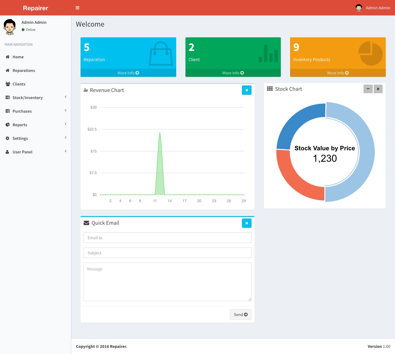 Repairer - Repair Shop Management System 3.6 by otsglobal | CodeCanyon