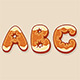 Christmas Gingerbread Alphabet by volyk | GraphicRiver
