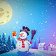 Christmas Snow Loop Background, Motion Graphics | VideoHive