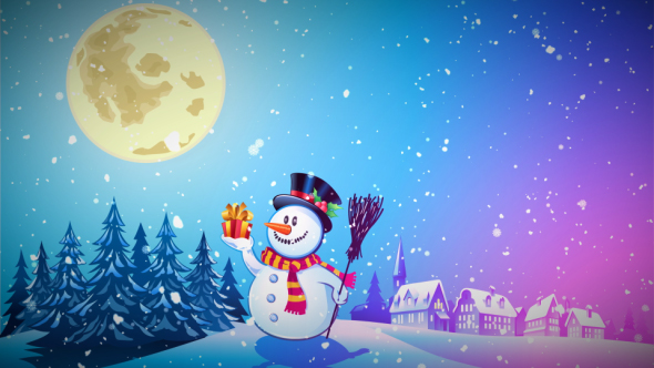 Christmas Snow Loop Background, Motion Graphics | VideoHive