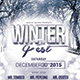 Winter Event Flyer / Invitation, Print Templates | GraphicRiver