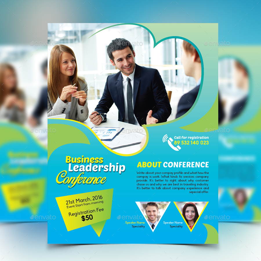 Conference Flyer, Print Templates | GraphicRiver