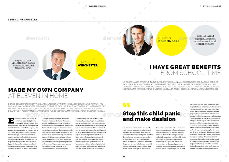 Business Magazine, Print Templates | GraphicRiver