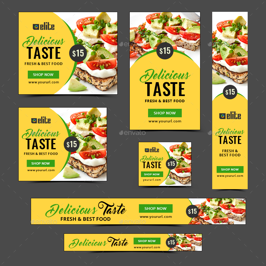 Delicious Food Banners by Hyov | GraphicRiver