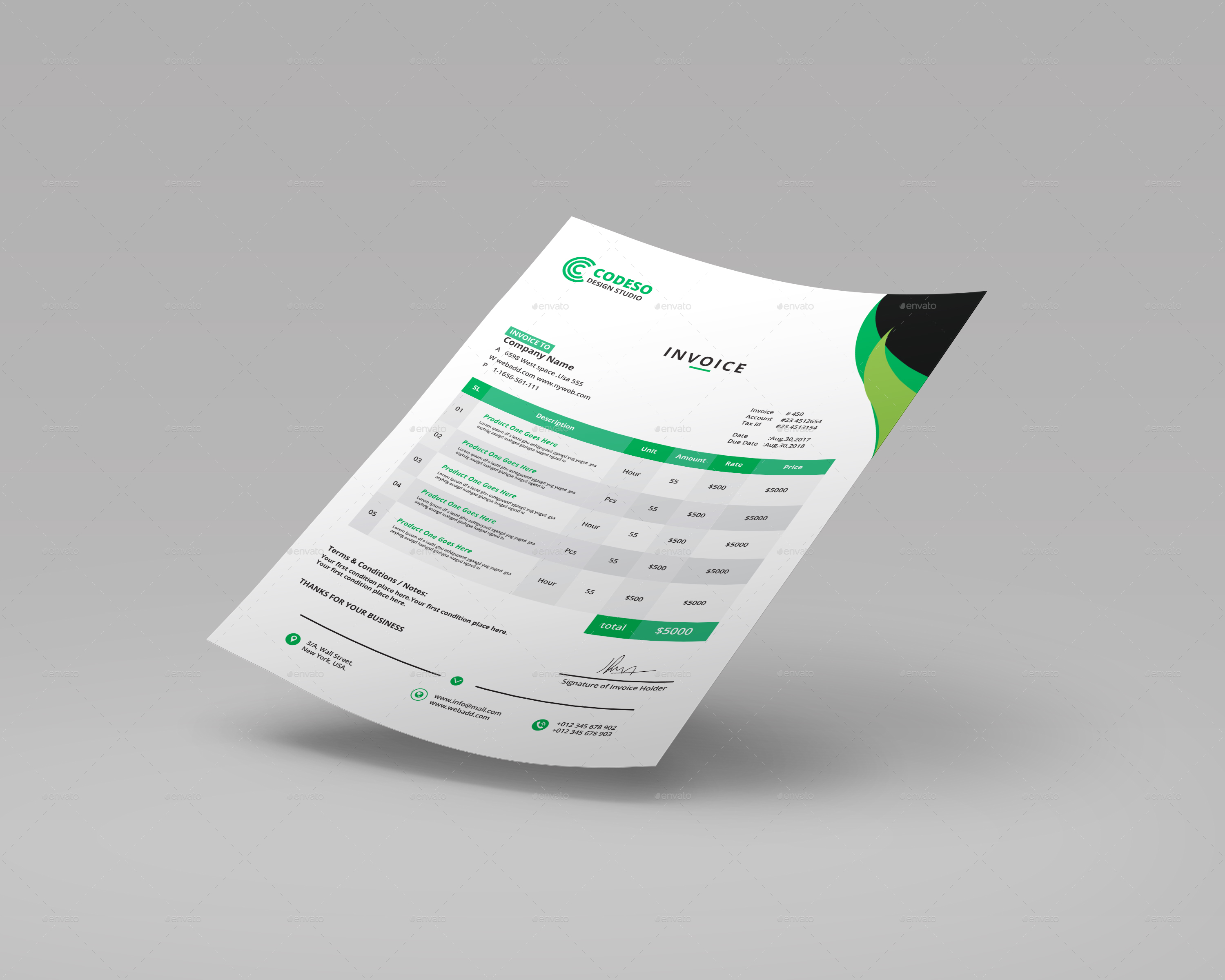 Invoice, Print Templates | GraphicRiver