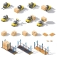 Storage Equipment Isometric Icon Set. Presented, Vectors | GraphicRiver