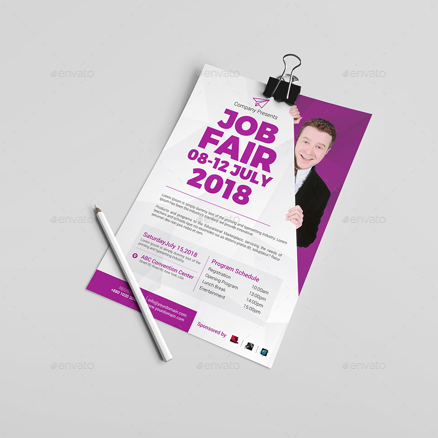 Job Fair Flyer Template by aam360 | GraphicRiver