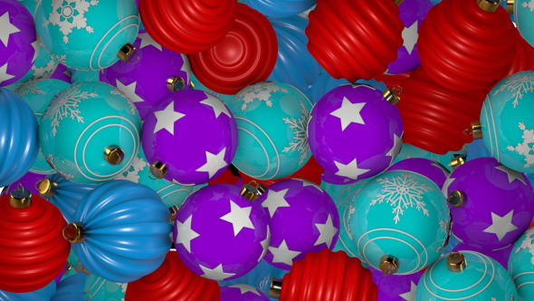 Falling Christmas Balls Transition Pack, Motion Graphics | VideoHive