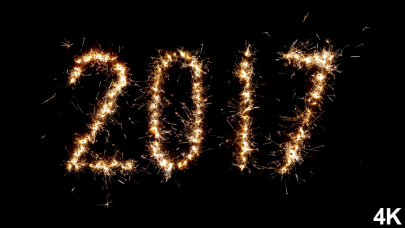 2017 New Year Sparkler, Stock Footage | VideoHive