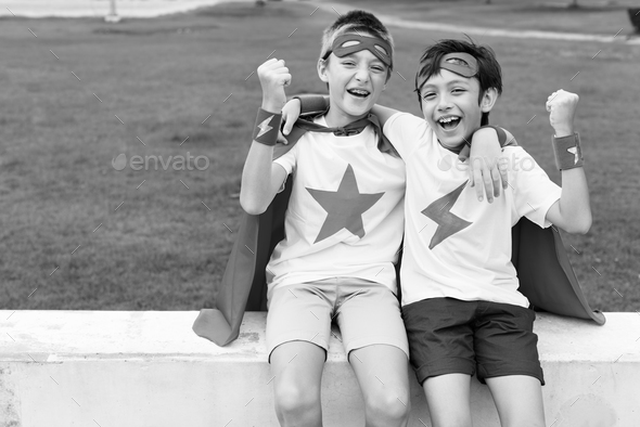 Superheroes Boys Friends Brother Buddy Concept Stock Photo by Rawpixel